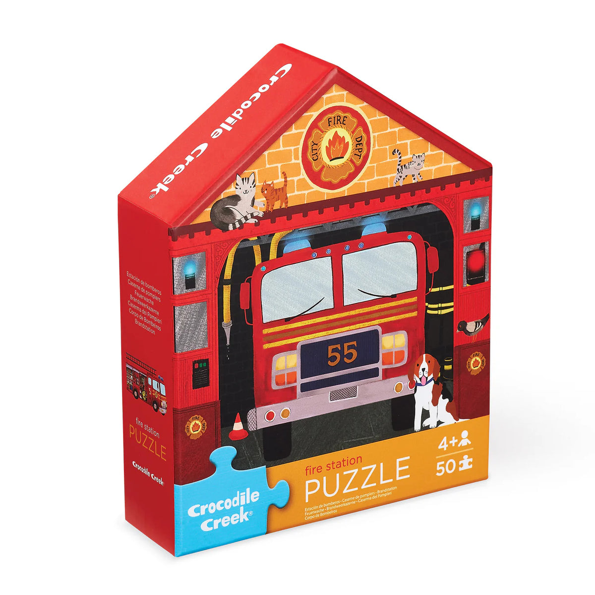 CROCODILE CREEK 50PC PUZZLE | FIRE HOUSE – Olive and August