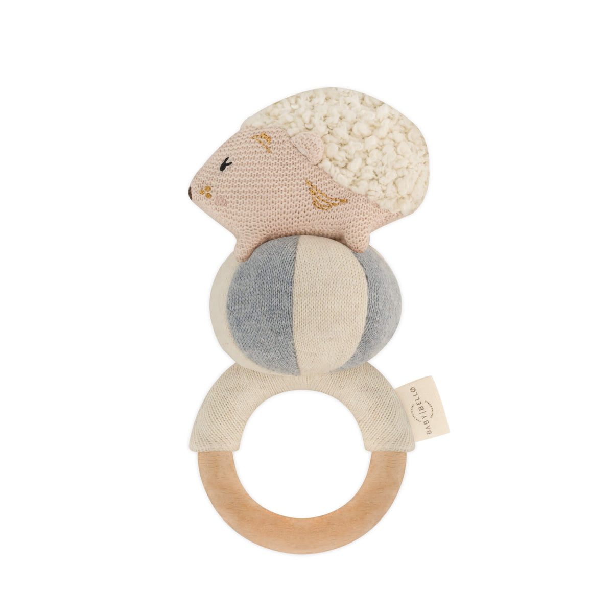 HENNY THE HEDGEHOG | BABY RATTLE (SKY BLUE) – Olive and August