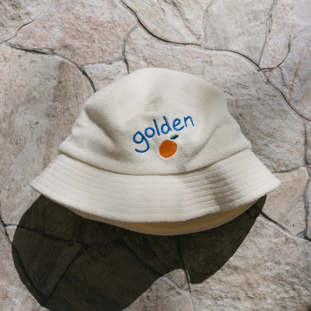 RETRO GOLDEN ORANGE BUCKET HAT | CREAM – Olive and August