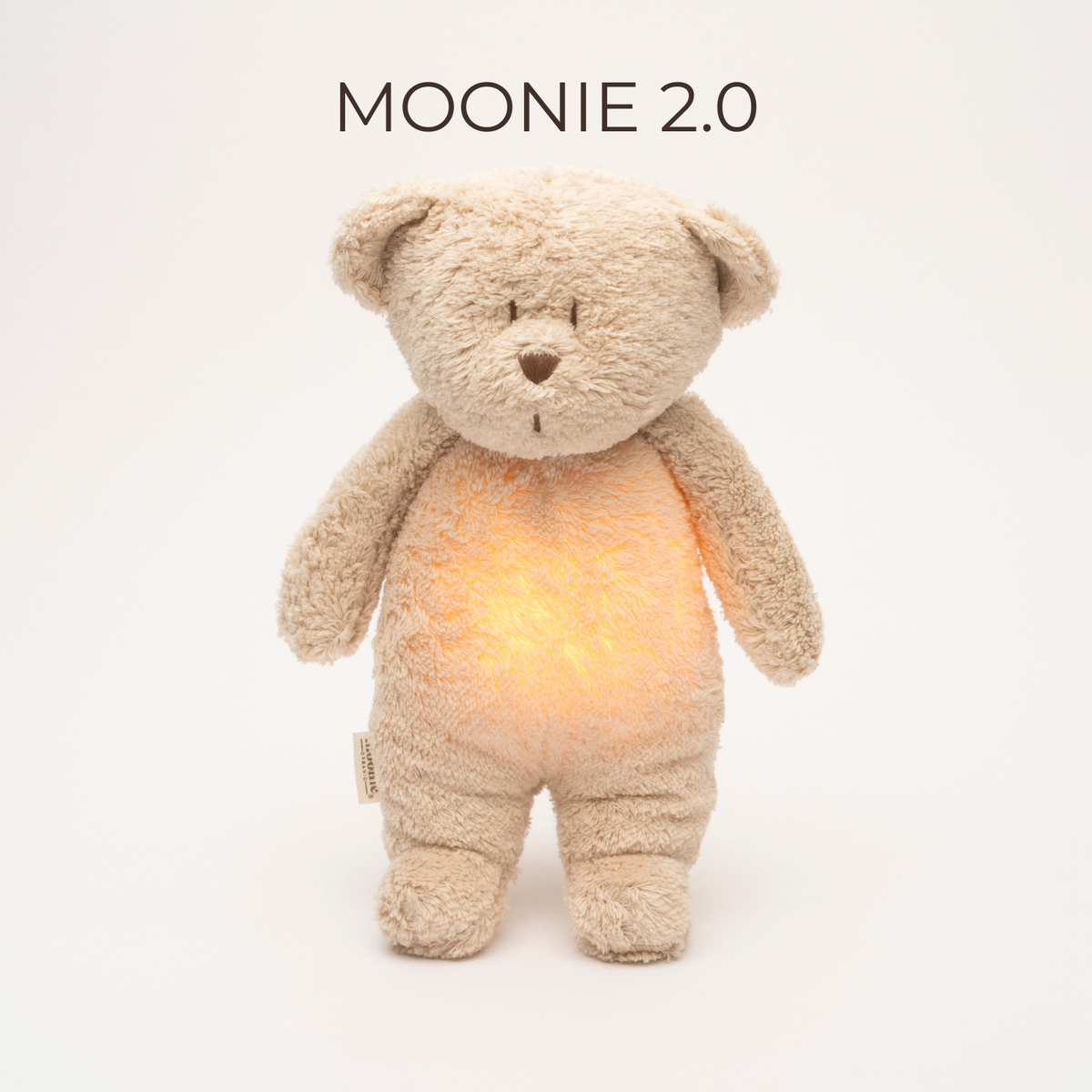 MOONIE ORGANIC HUMMING BEAR WITH NIGHT LIGHT | SAND – Olive and August