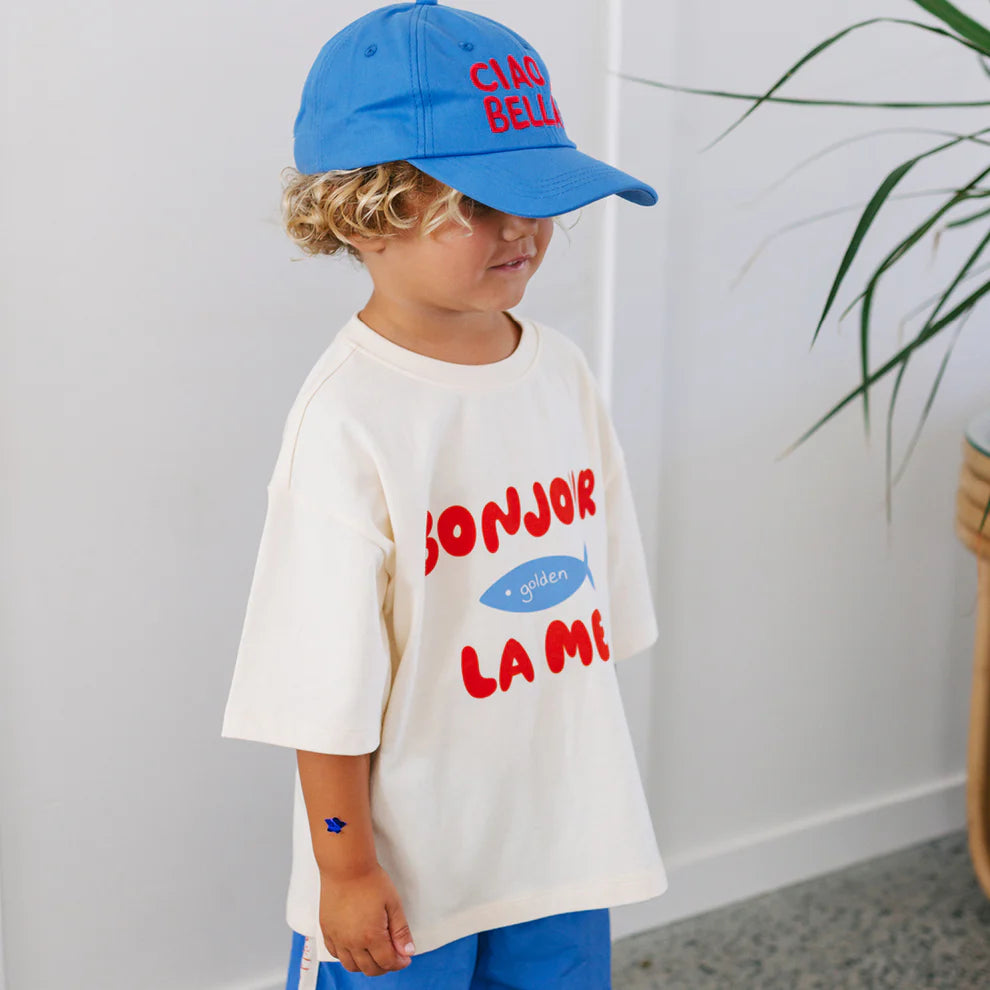 BONJOUR LA MER TEE | BUTTERCREAM – Olive and August